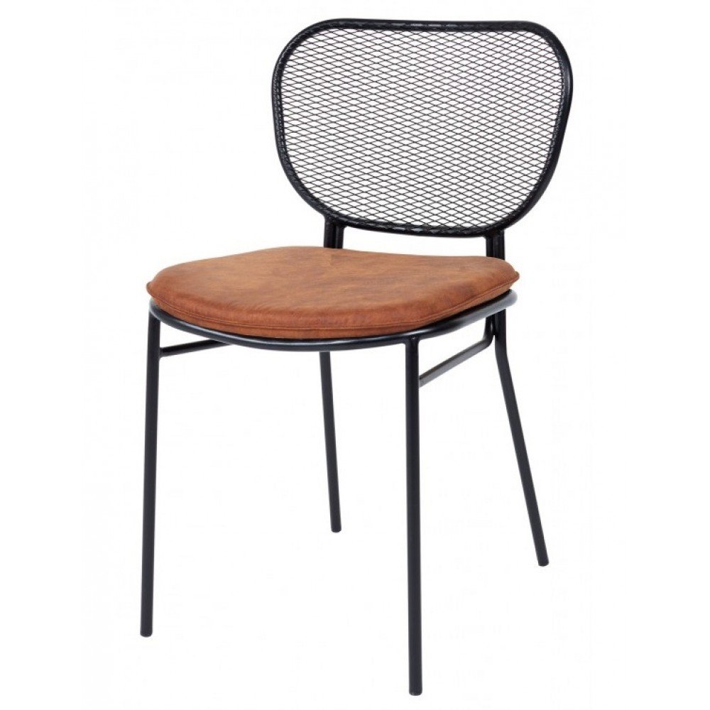 Contemporary Metal Frame Chair With Optional Cushion - Durable ...
